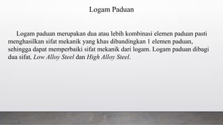 Paduan logam chromium D4 Mesin ITS | PPTX