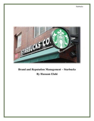 Brand and Reputation Management – Starbucks | DOCX