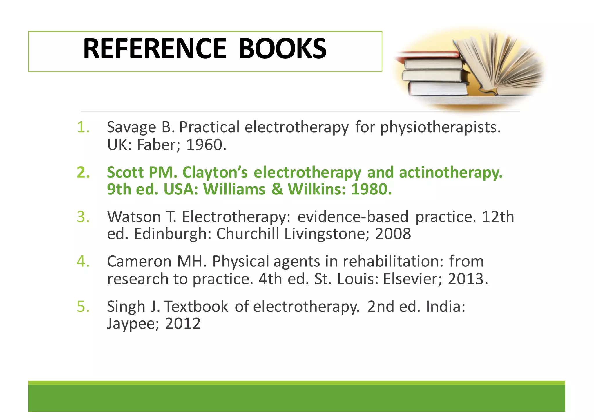 introduction to Electrotherapy | PDF
