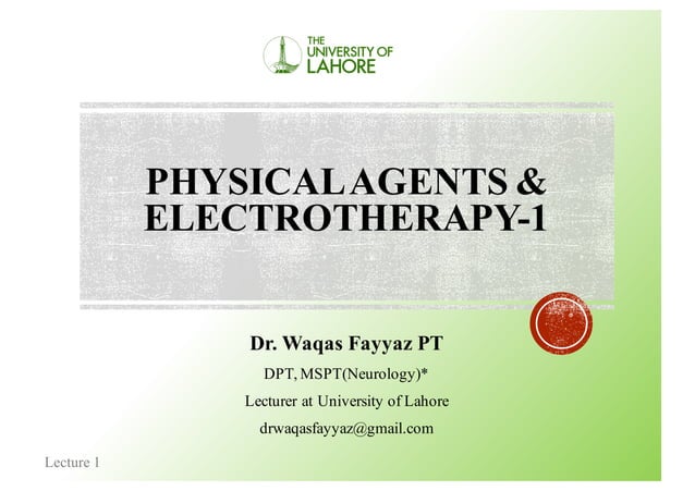 Introduction To Electrotherapy Pdf Physical Therapy Wellness