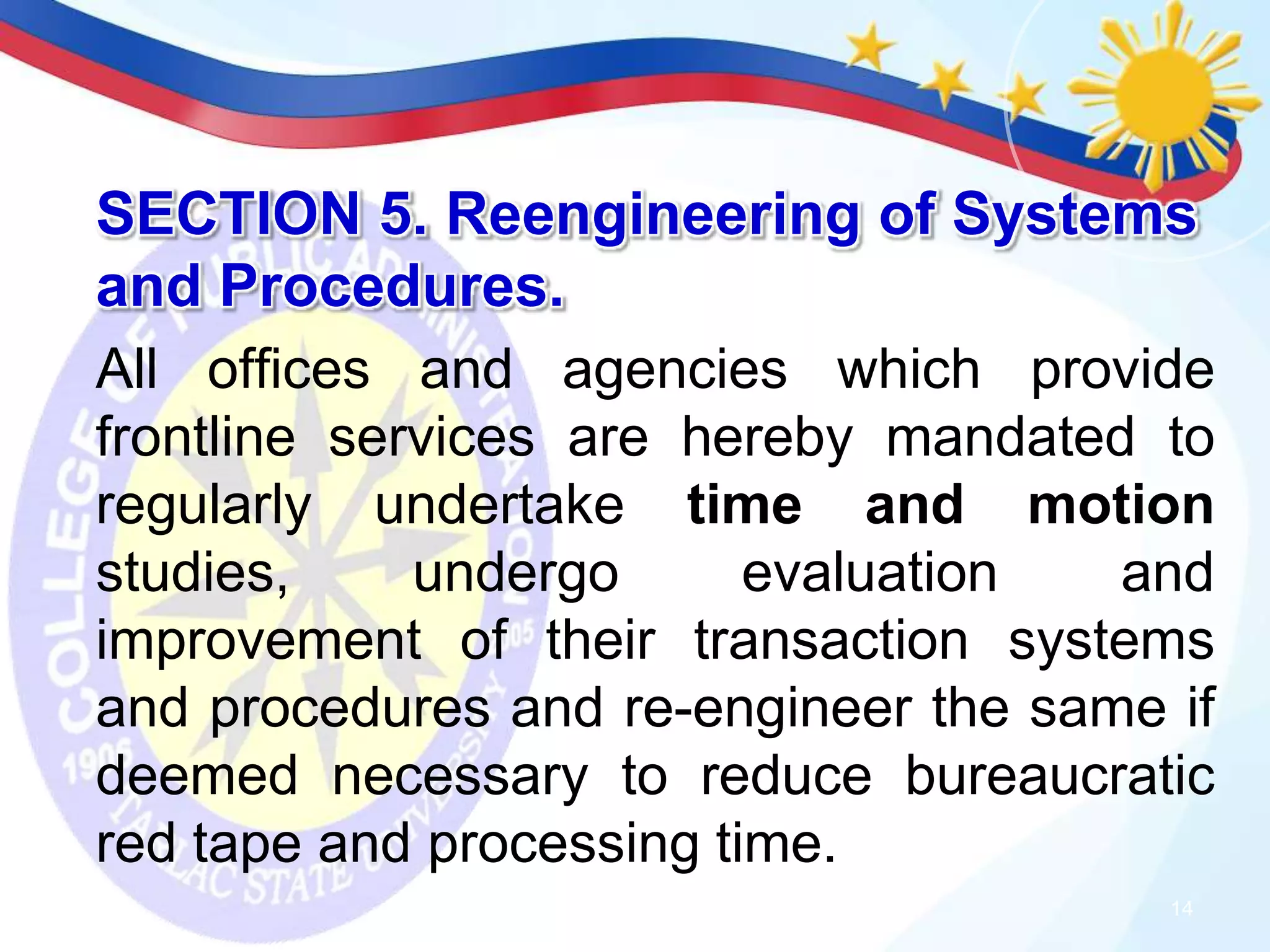 REPUBLIC ACT 9485 - ANTI-RED TAPE ACT OF 2007 with EXPLANATION | PPTX