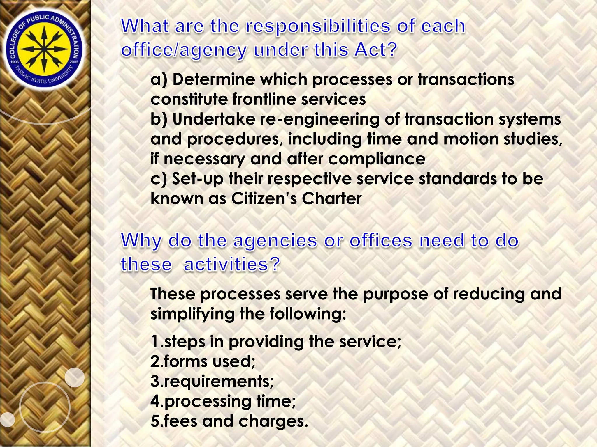 REPUBLIC ACT 9485 - ANTI-RED TAPE ACT OF 2007 with EXPLANATION | PPTX