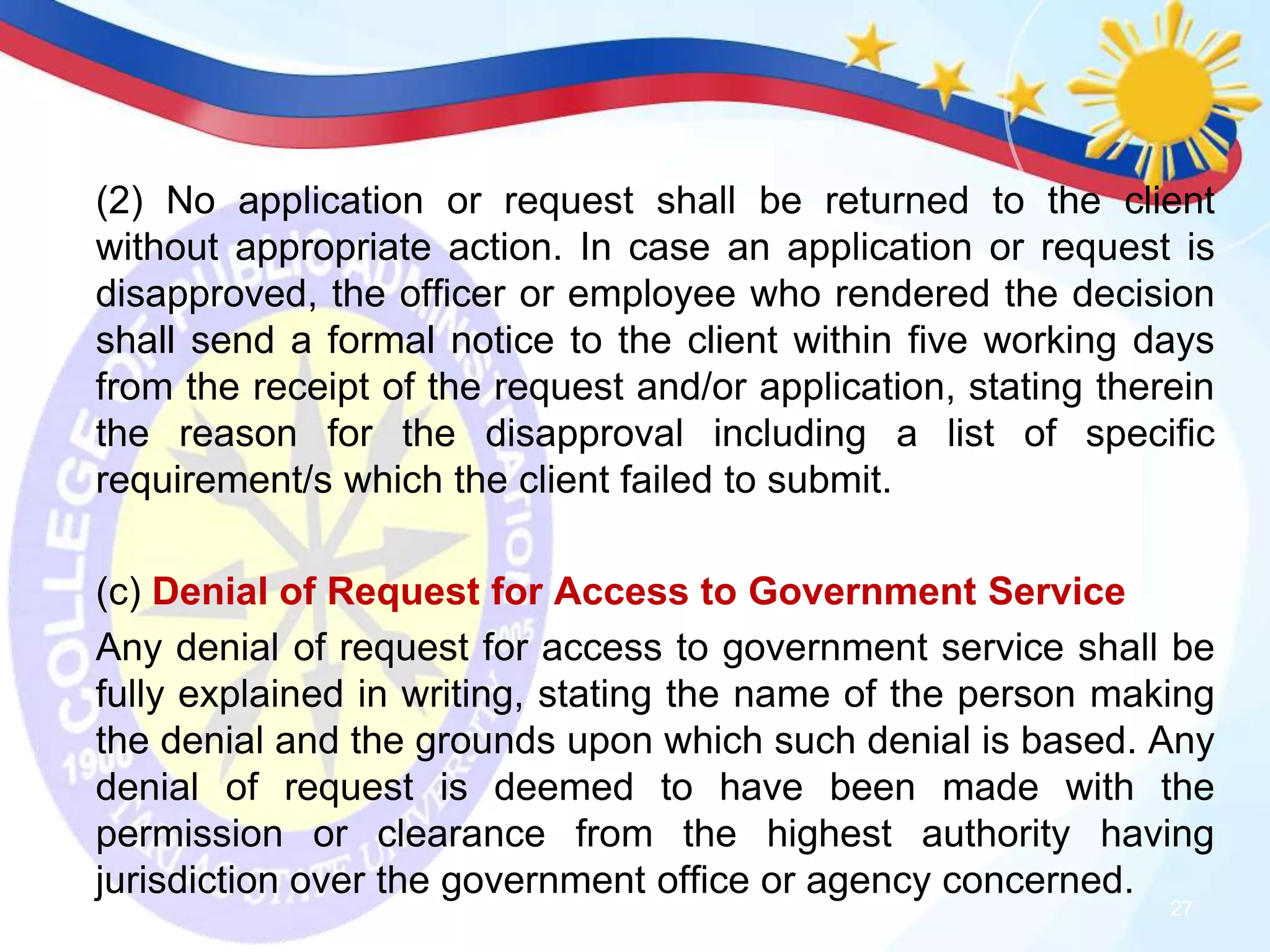 REPUBLIC ACT 9485 - ANTI-RED TAPE ACT OF 2007 with EXPLANATION | PPTX ...