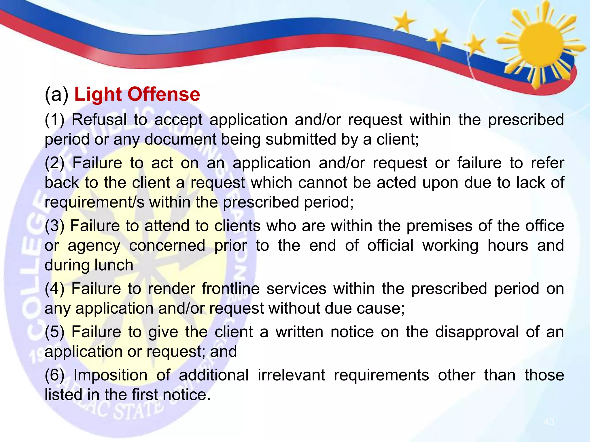 REPUBLIC ACT 9485 - ANTI-RED TAPE ACT OF 2007 with EXPLANATION | PPTX ...