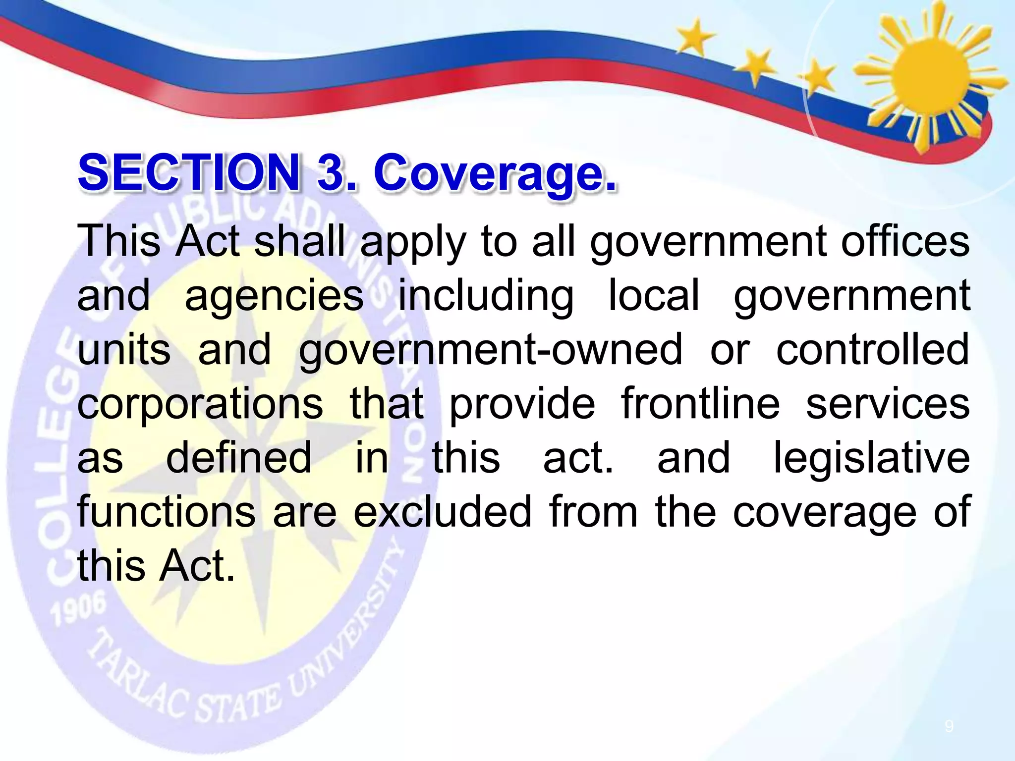 REPUBLIC ACT 9485 - ANTI-RED TAPE ACT OF 2007 with EXPLANATION | PPTX