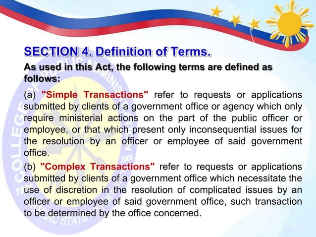 REPUBLIC ACT 9485 - ANTI-RED TAPE ACT OF 2007 with EXPLANATION | PPTX ...