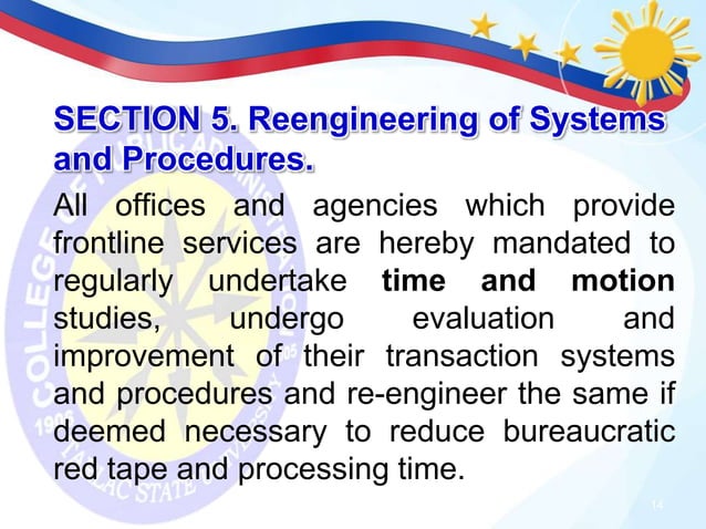 REPUBLIC ACT 9485 - ANTI-RED TAPE ACT OF 2007 with EXPLANATION | PPTX ...
