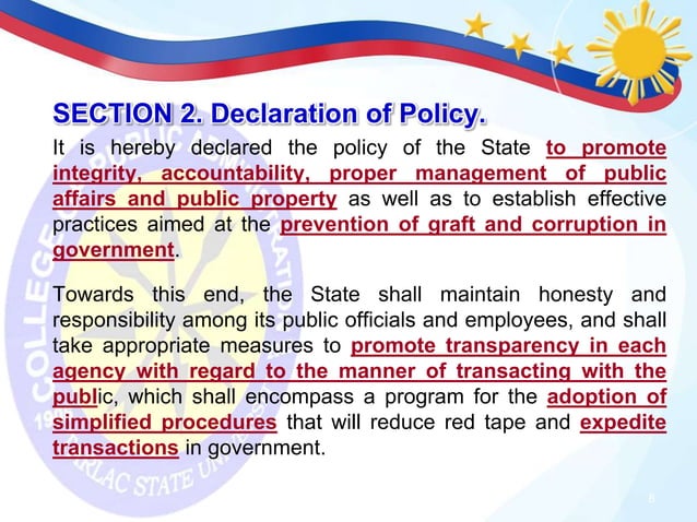 REPUBLIC ACT 9485 - ANTI-RED TAPE ACT OF 2007 with EXPLANATION | PPTX ...