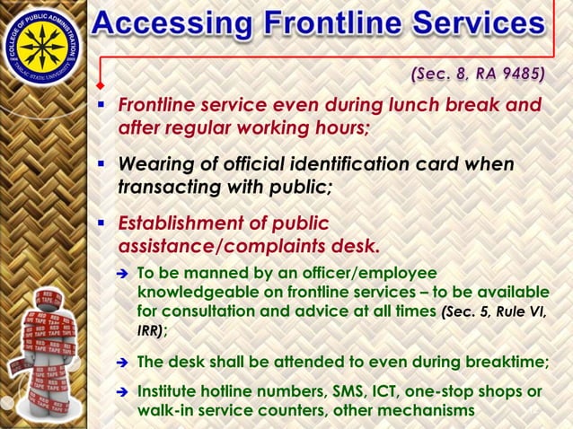 REPUBLIC ACT 9485 - ANTI-RED TAPE ACT OF 2007 (SIMPLIFIED) | PPTX