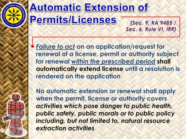 REPUBLIC ACT 9485 - ANTI-RED TAPE ACT OF 2007 (SIMPLIFIED) | PPTX