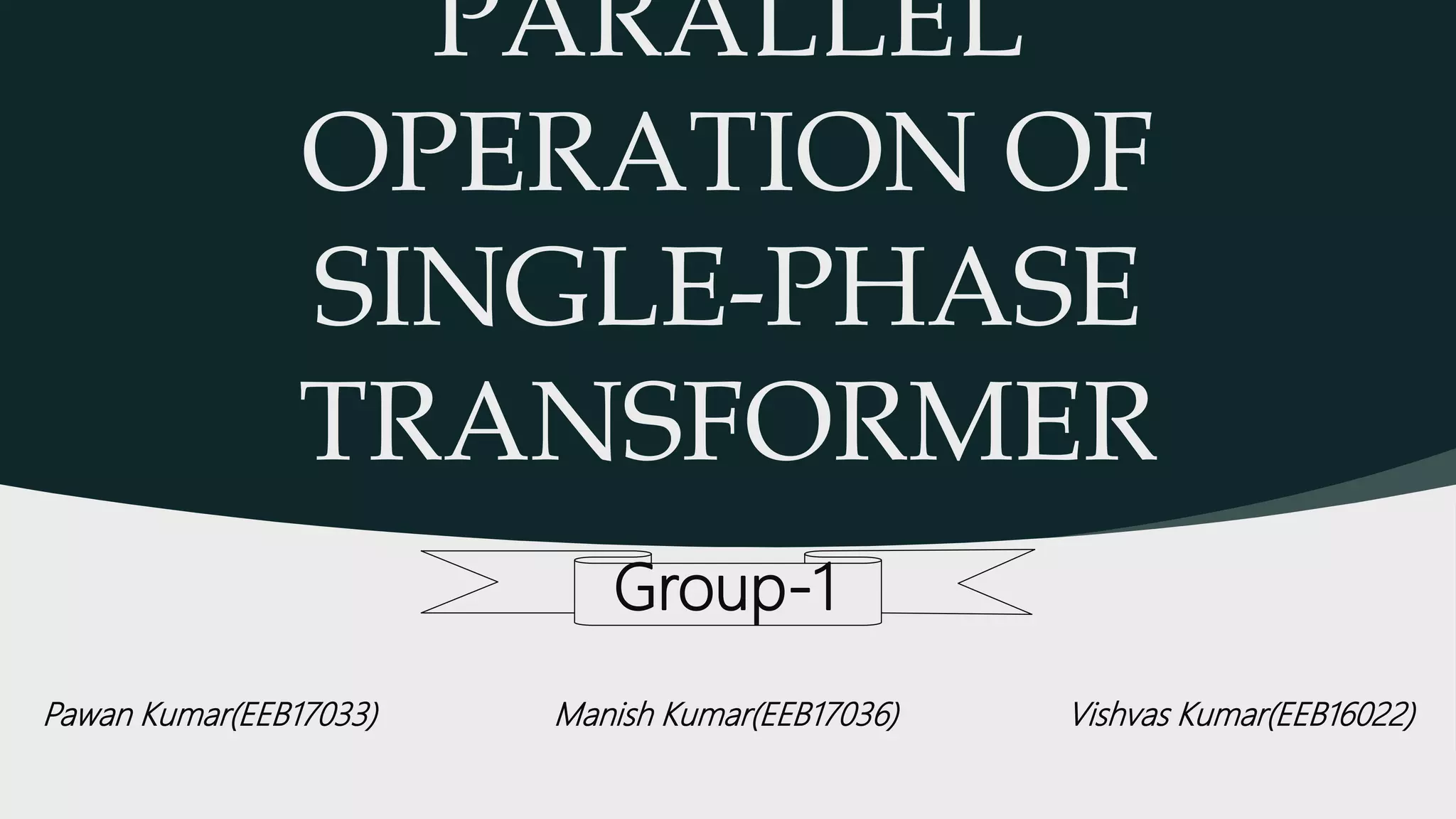 Parallel operation of transformer | PPTX