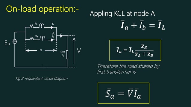 Parallel operation of transformer | PPTX