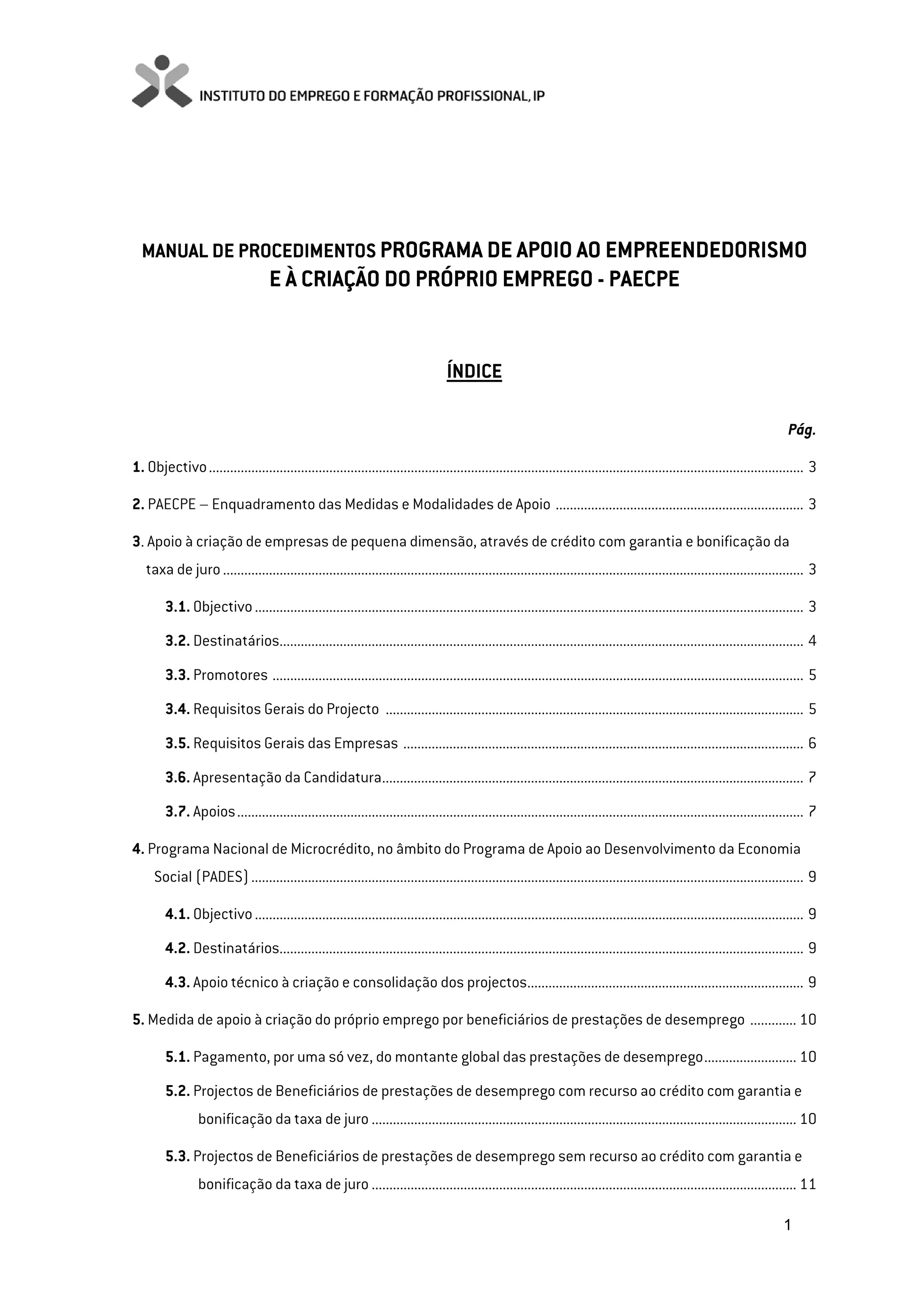 Paecpe manual de procedimentos com anexos e regulamento apoio técnico à ...