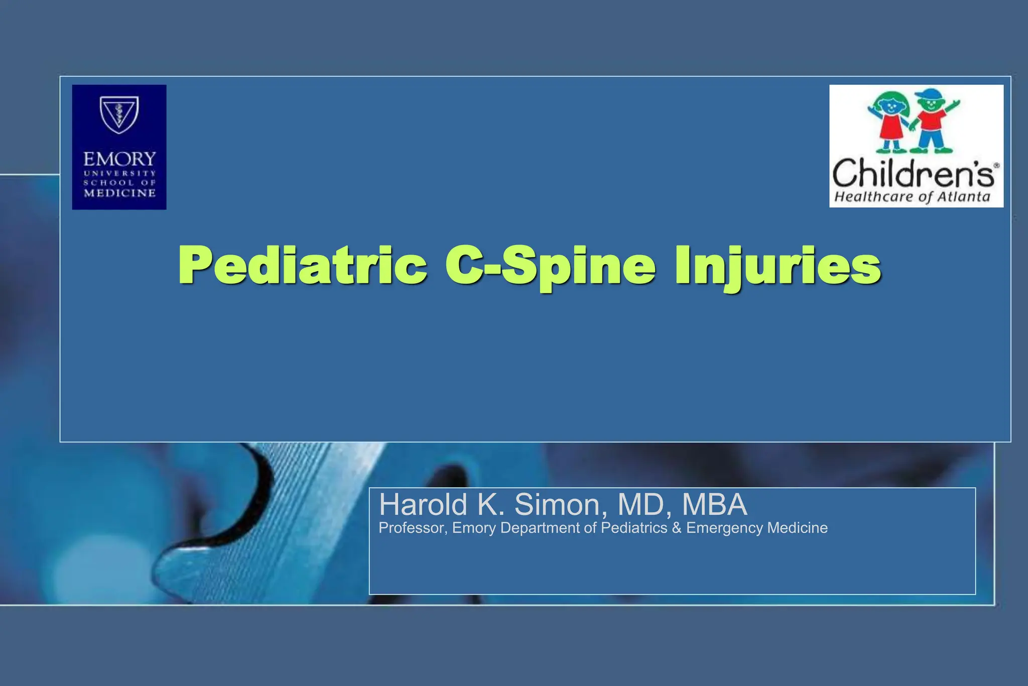 Paed C Spine Injuries Simon.ppt