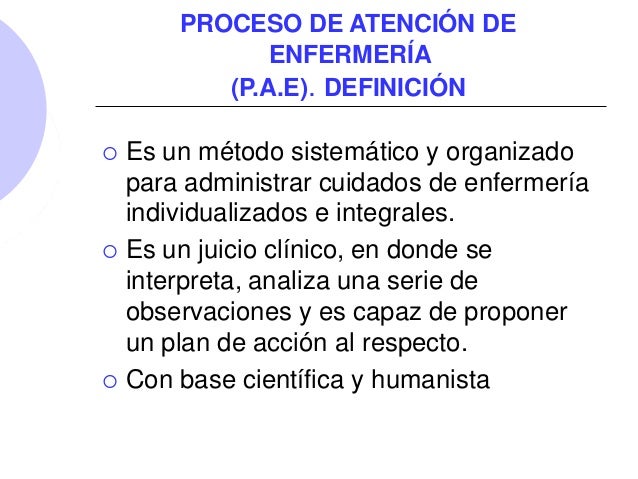 PAE Definición