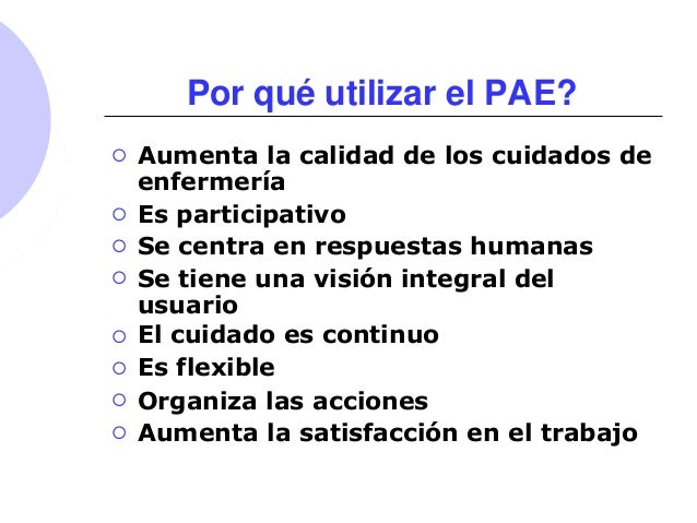 PAE Definición