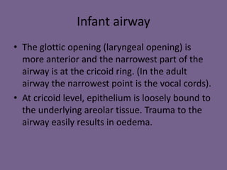 Paediatric anaesthesia practical tips | PPTX