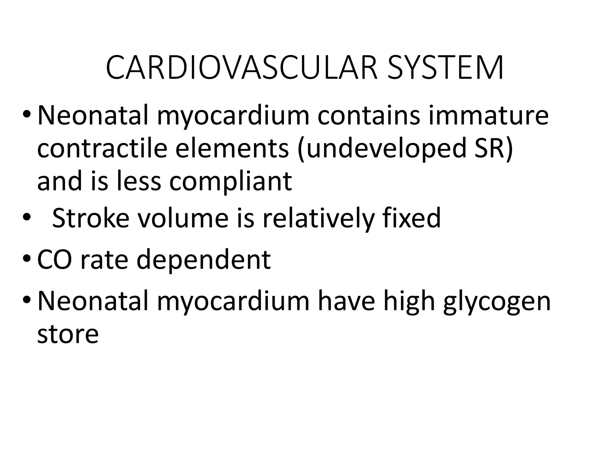 Paediatric anatomy and physiology for Anaesthesia | PPTX