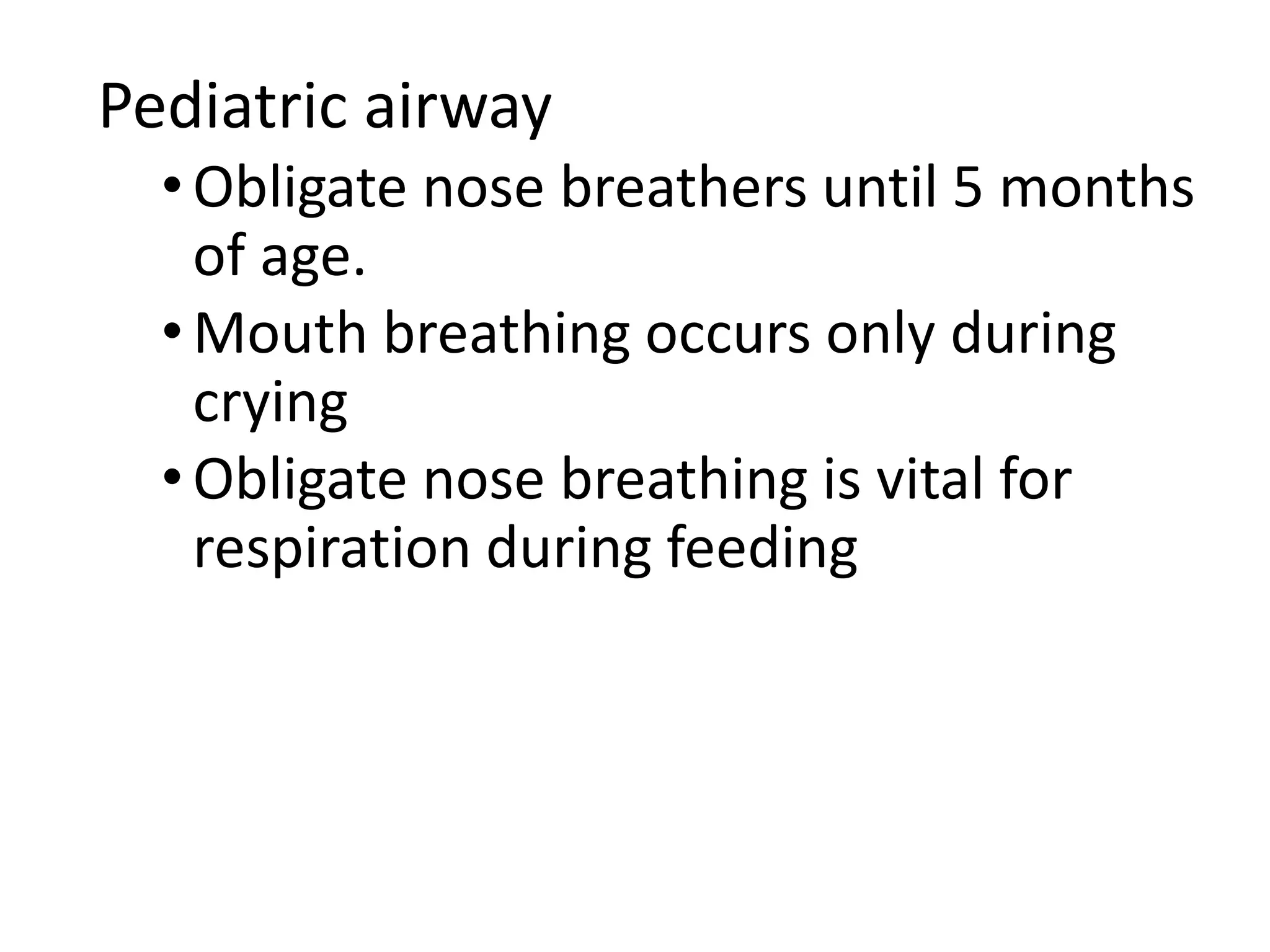 Paediatric anatomy and physiology for Anaesthesia | PPTX