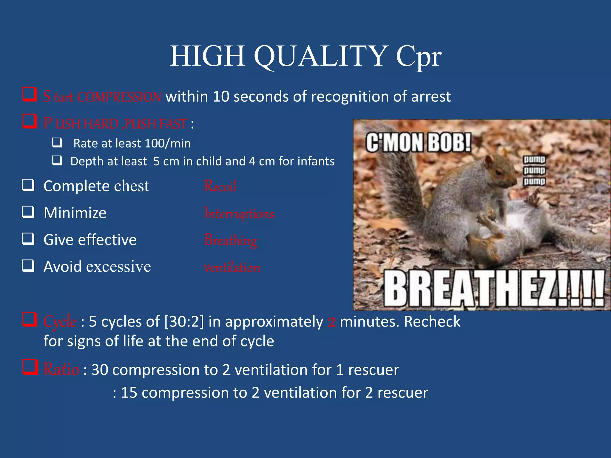 Paediatric bls | PPTX