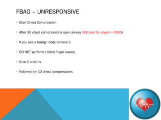 Paediatric bls and choking algorithm | PPT