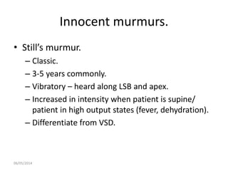 Pediatric Cardiology | PPTX