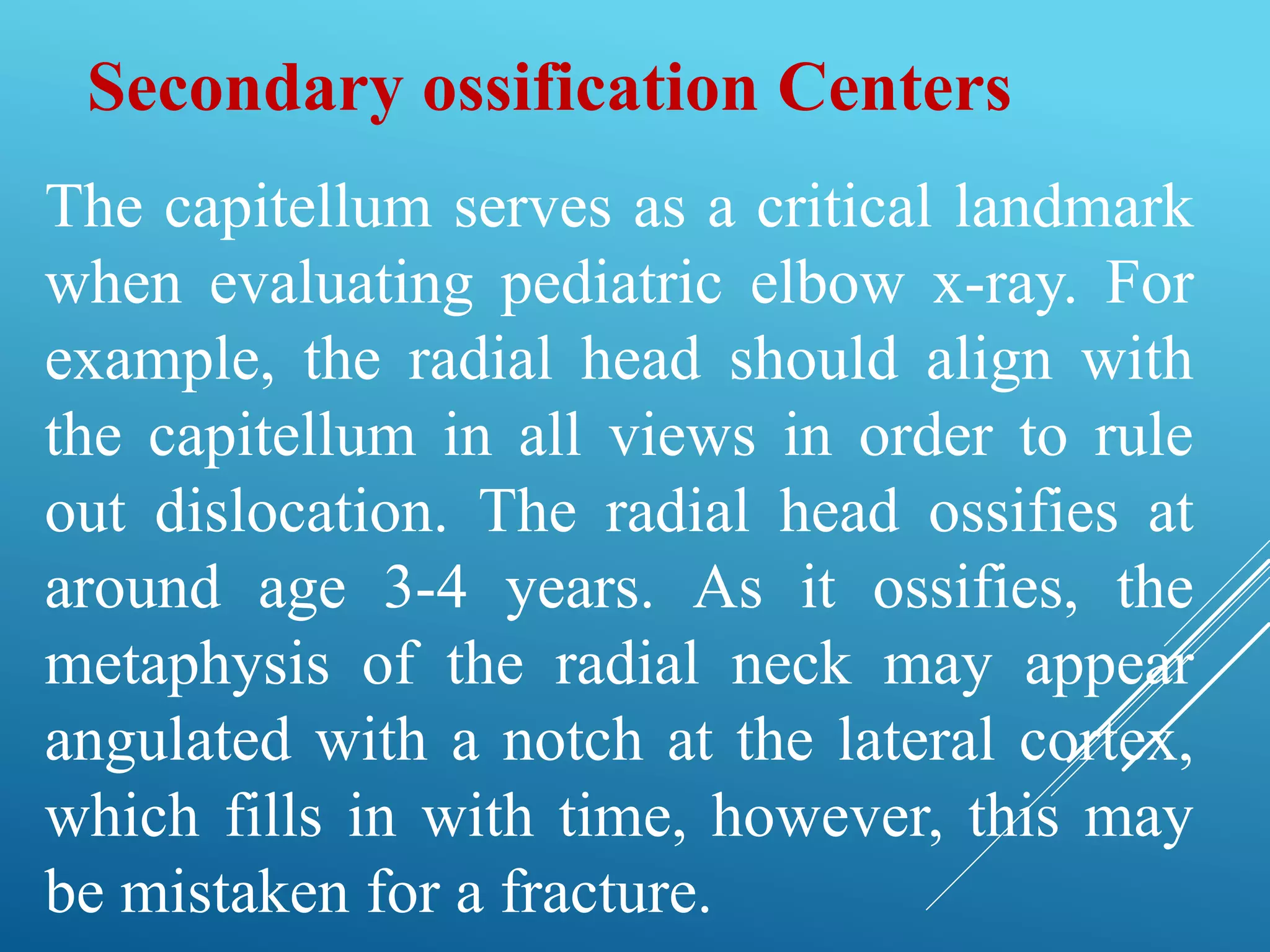Radiographic evaluation of Paediatric elbow injury | PPTX