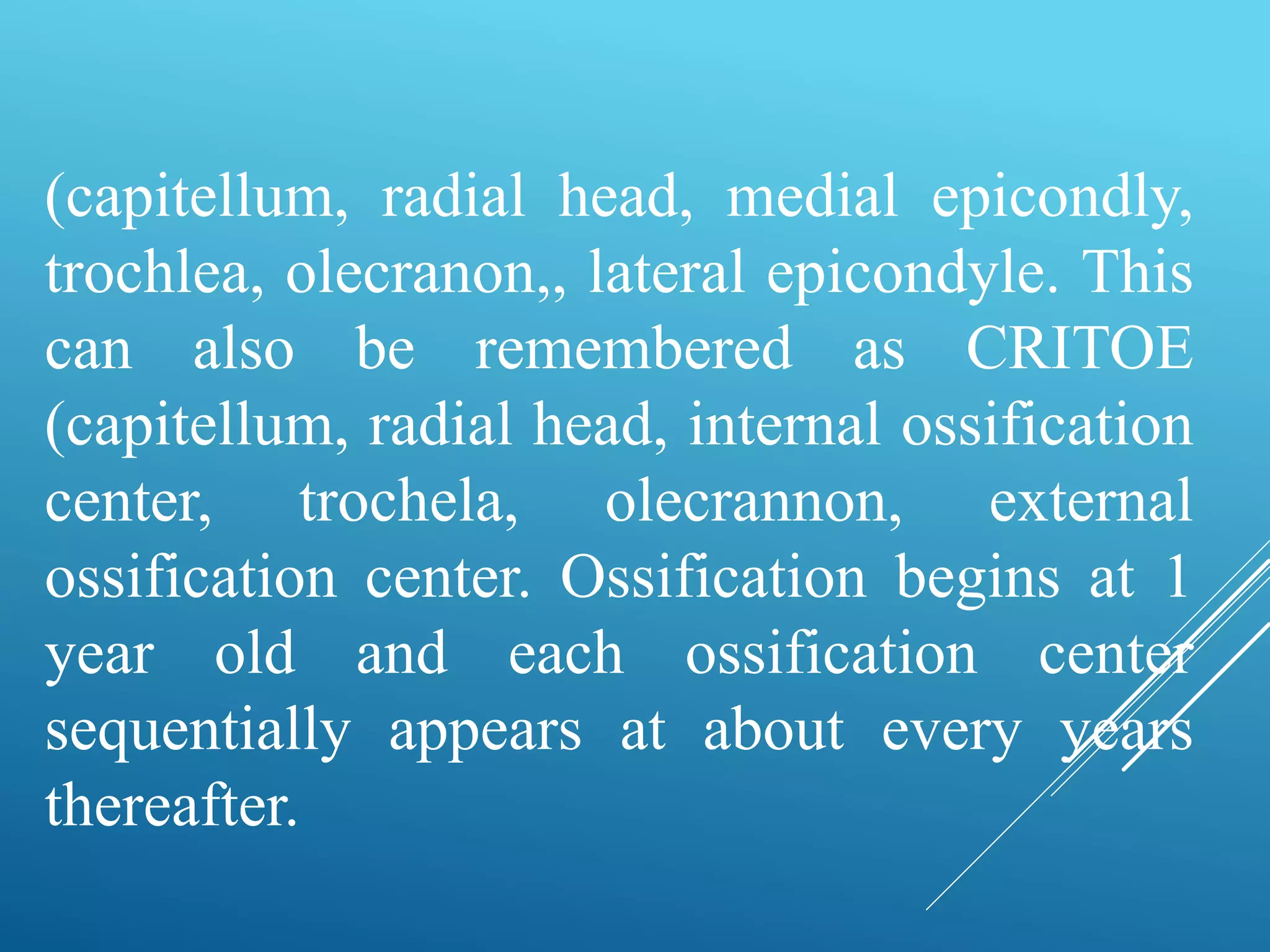Radiographic evaluation of Paediatric elbow injury | PPTX