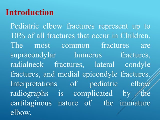 Radiographic evaluation of Paediatric elbow injury | PPTX