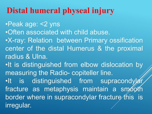 Radiographic evaluation of Paediatric elbow injury | PPTX