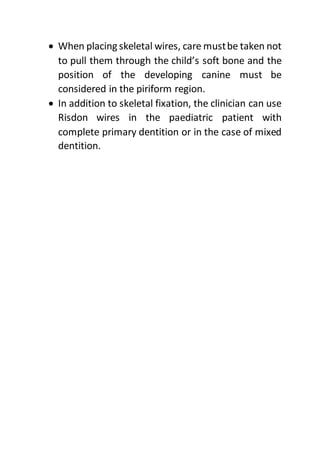 Paediatric Facial Fractures | DOCX