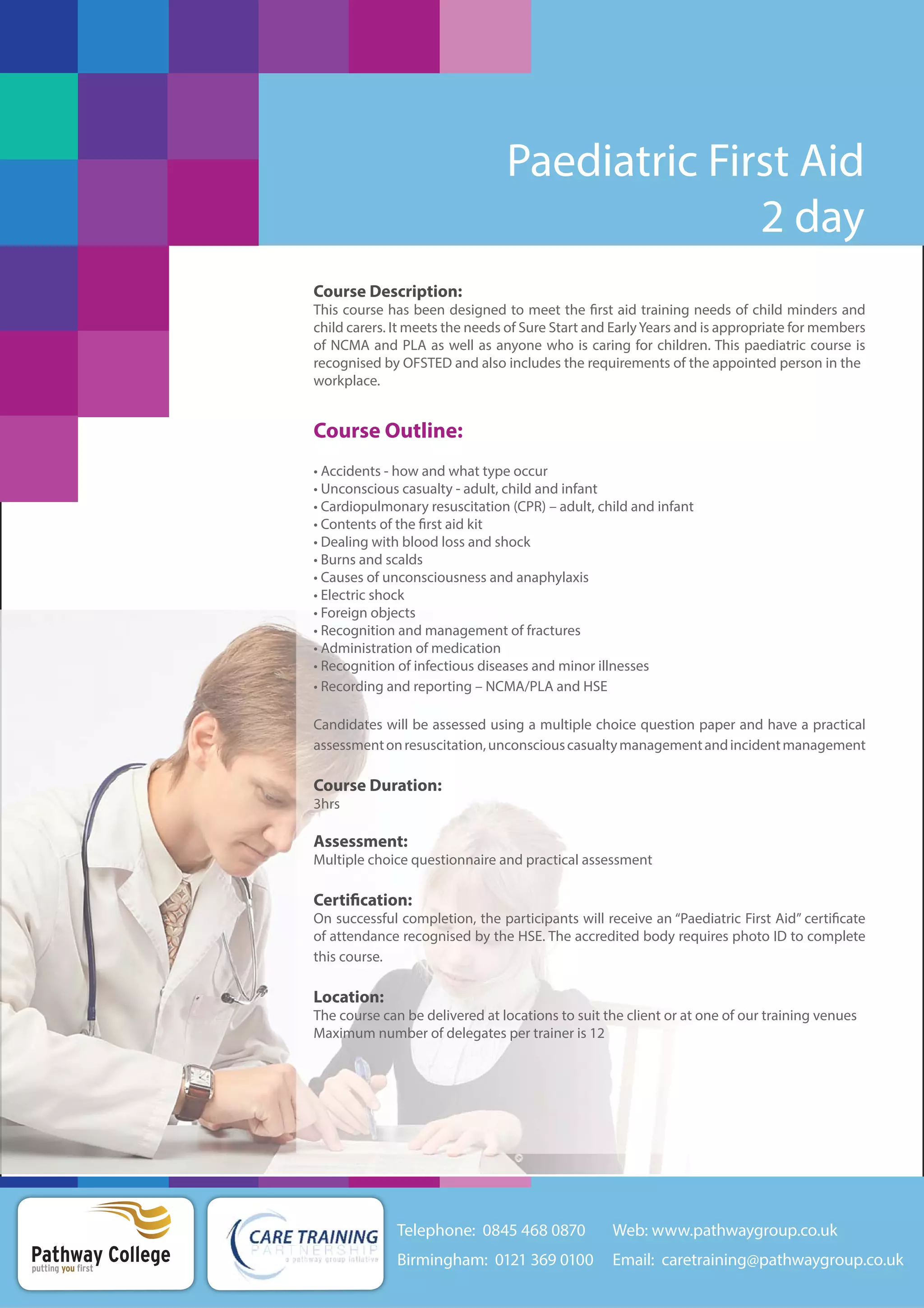 Paediatric First Aid (2 day) Training Courses/Childrens First Aid ...