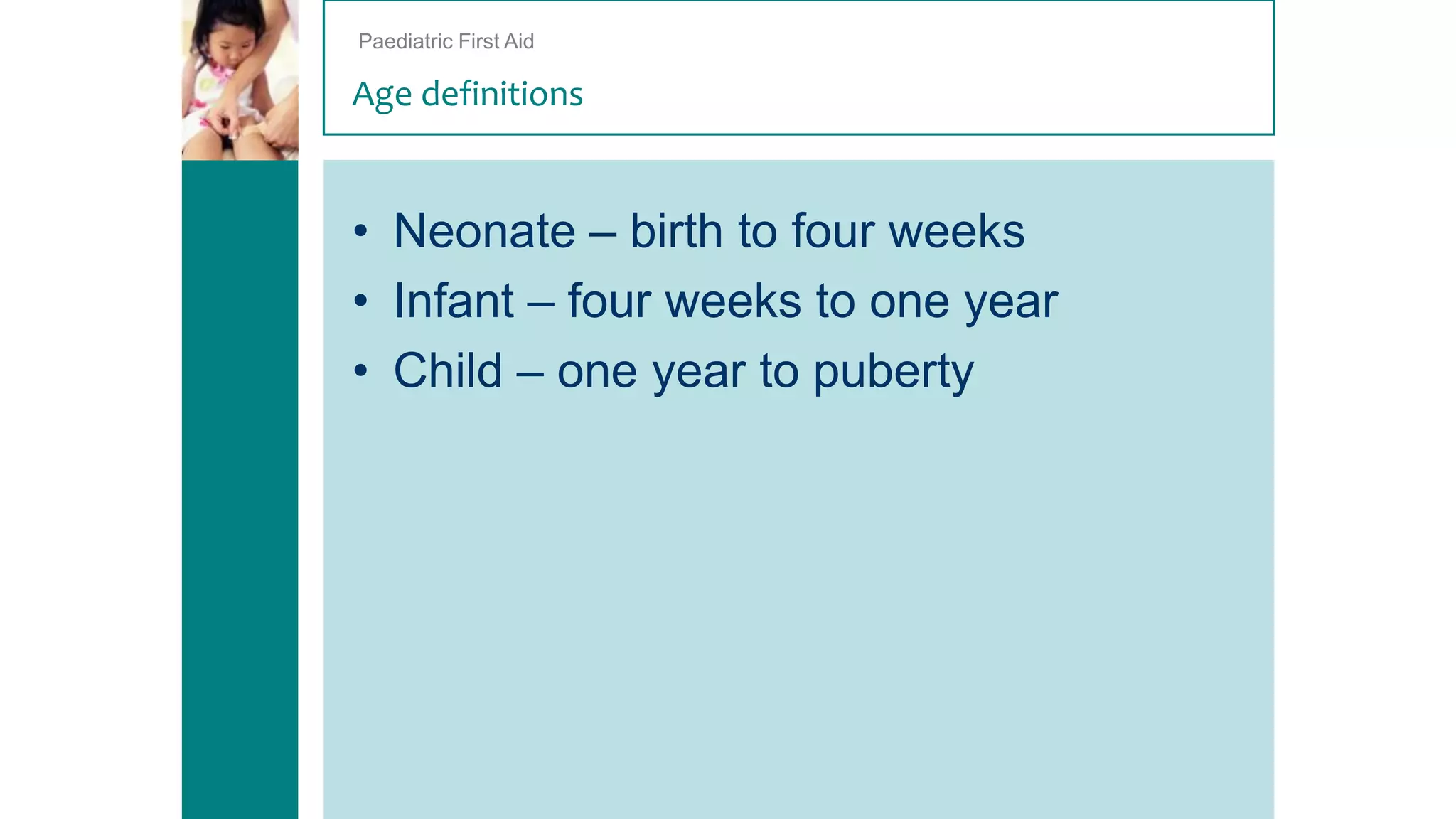 Paediatric first aid | PPTX