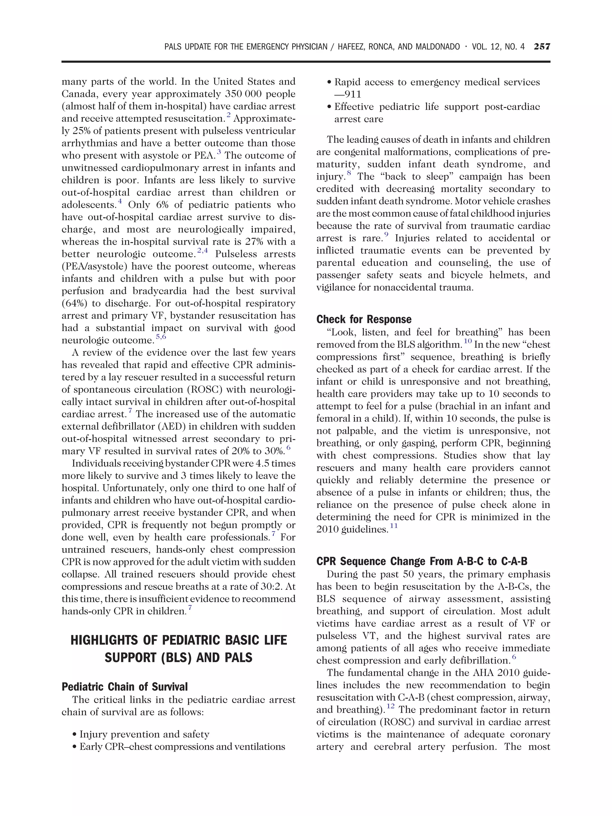 Paediatric life support updated guidelines | PDF