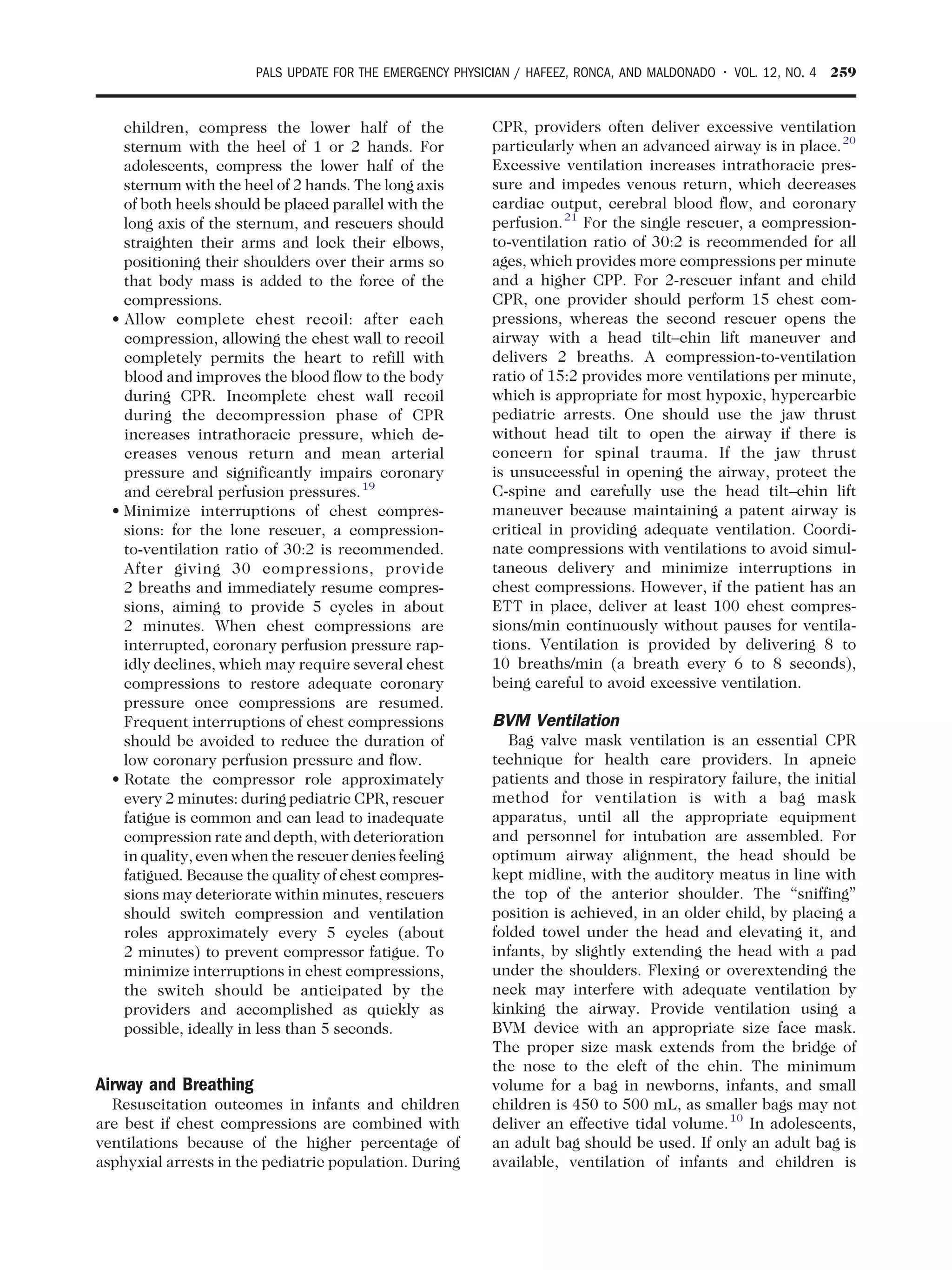 Paediatric life support updated guidelines | PDF