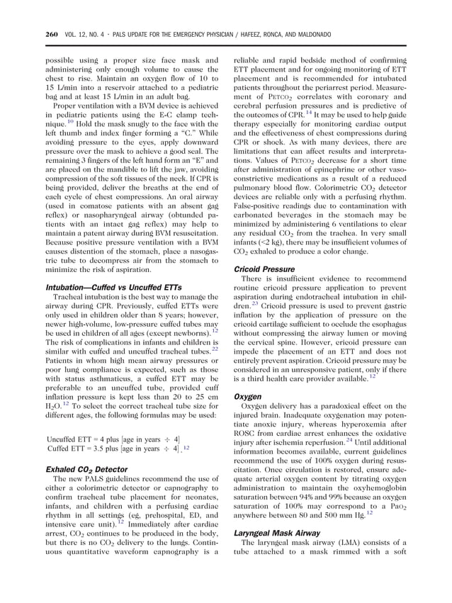 Paediatric life support updated guidelines | PDF