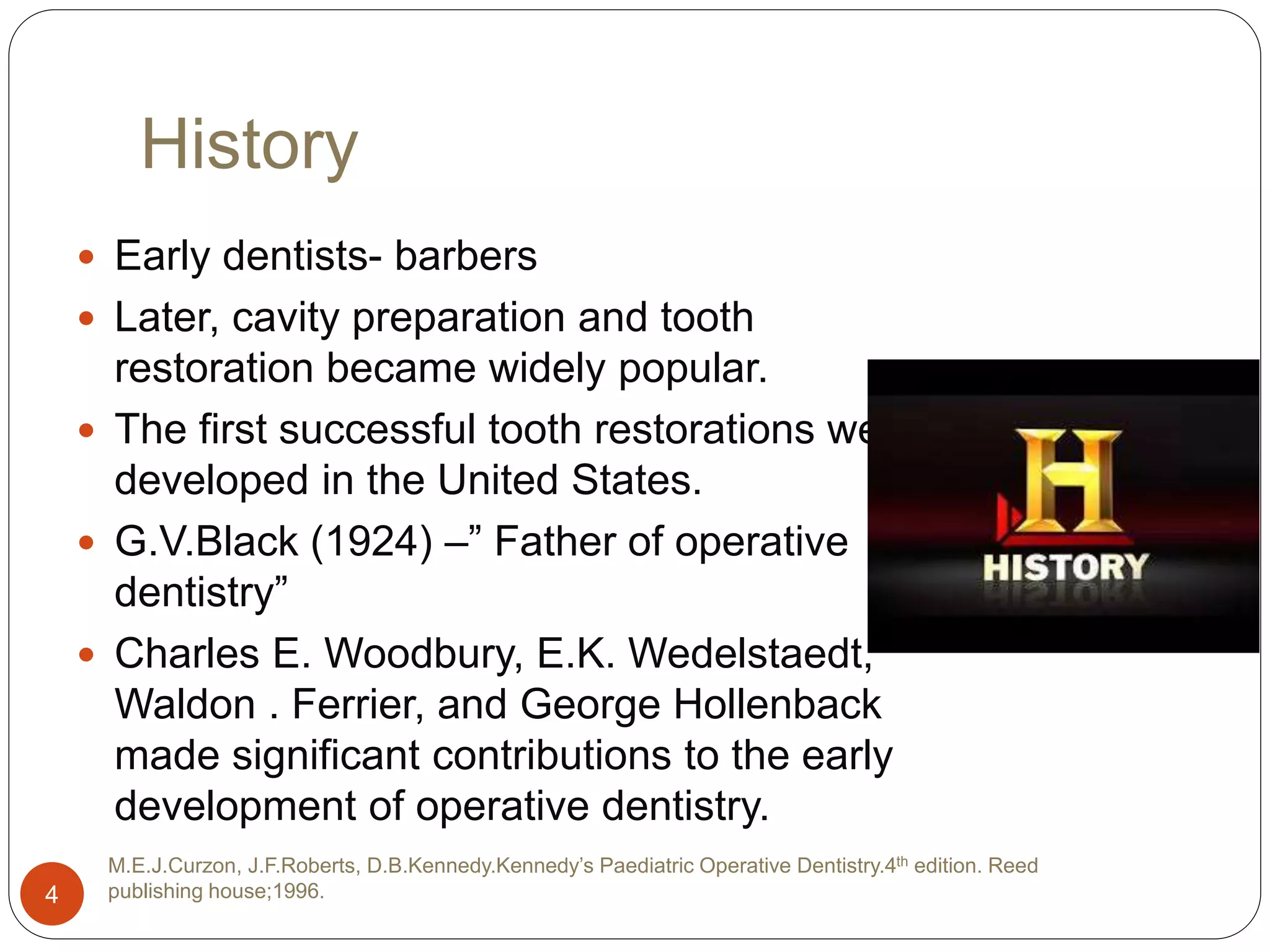 Paediatric operative dentistry | PPTX