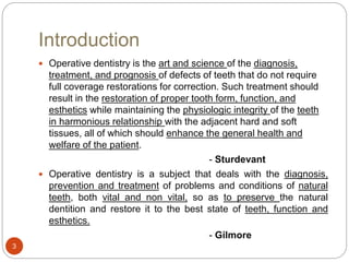 Paediatric operative dentistry | PPTX