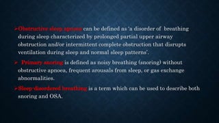 Paediatric osa final | PPT