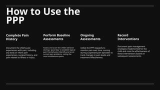 Paediatric Pain Profile (PPP) for Pediatric Assessment of pain | PPTX