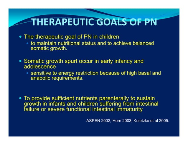 Paediatric parenteral nutrition | PDF | Parenting Babies and Toddlers ...