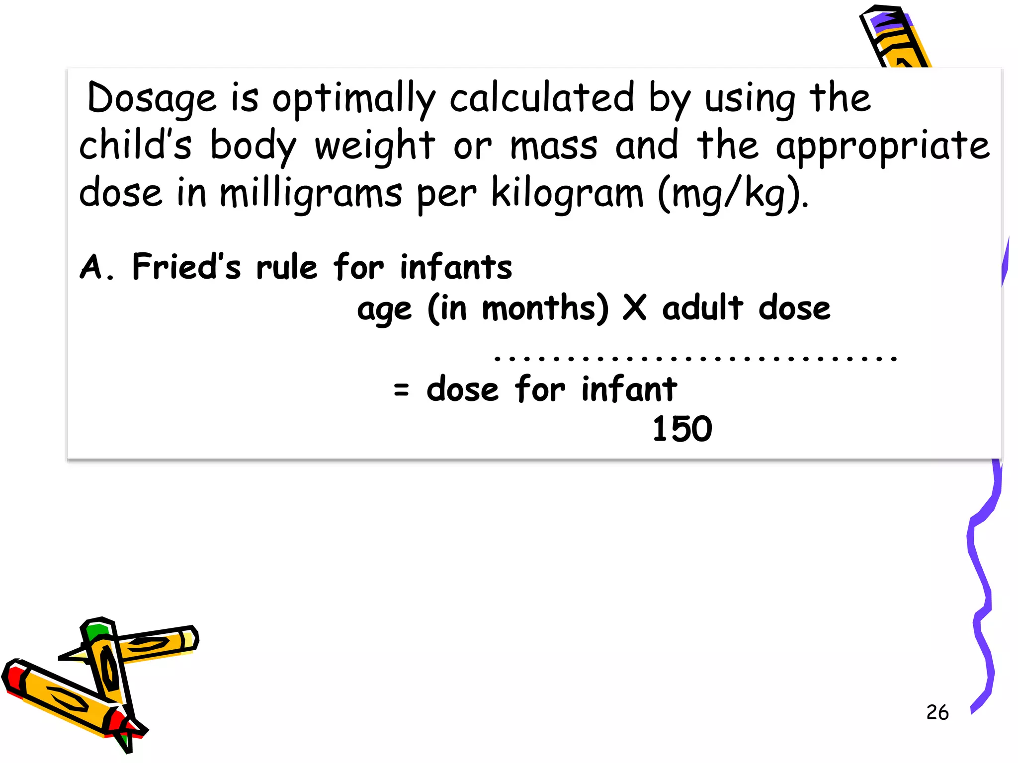Paediatric drugs, its dose and dosage forms | PPTX