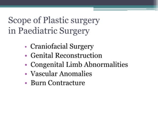 Paediatric plastic surgery | PDF