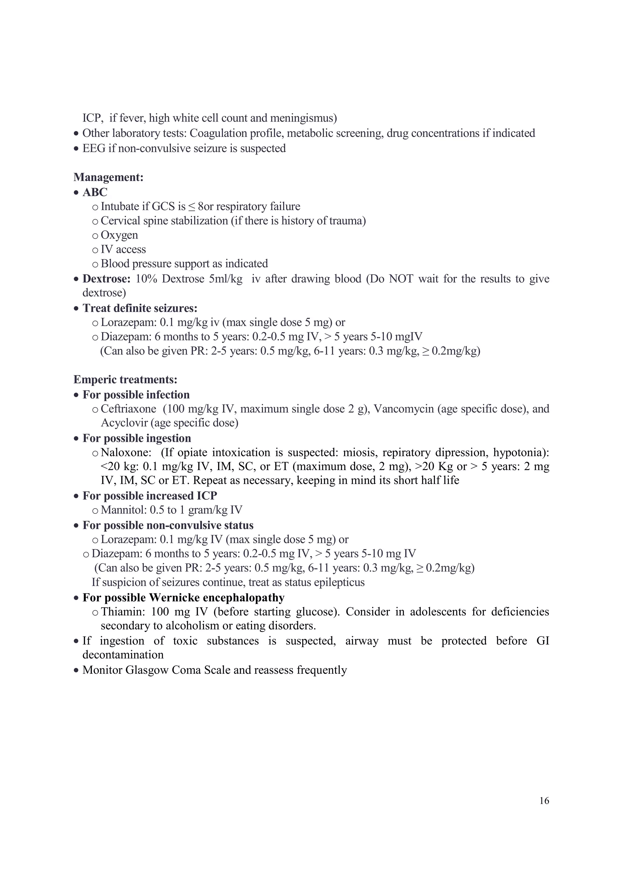 Paediatric protocol 2014 | PDF