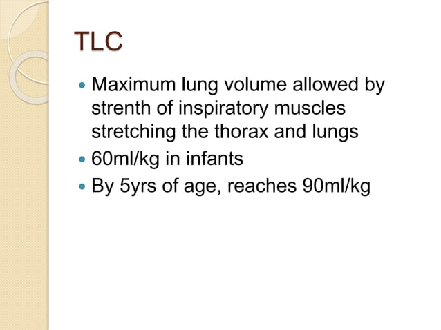 Paediatric respiratory physiology | PPTX