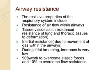 Paediatric respiratory physiology | PPTX
