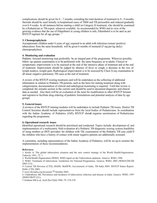 Paediatric Rntcp | PDF