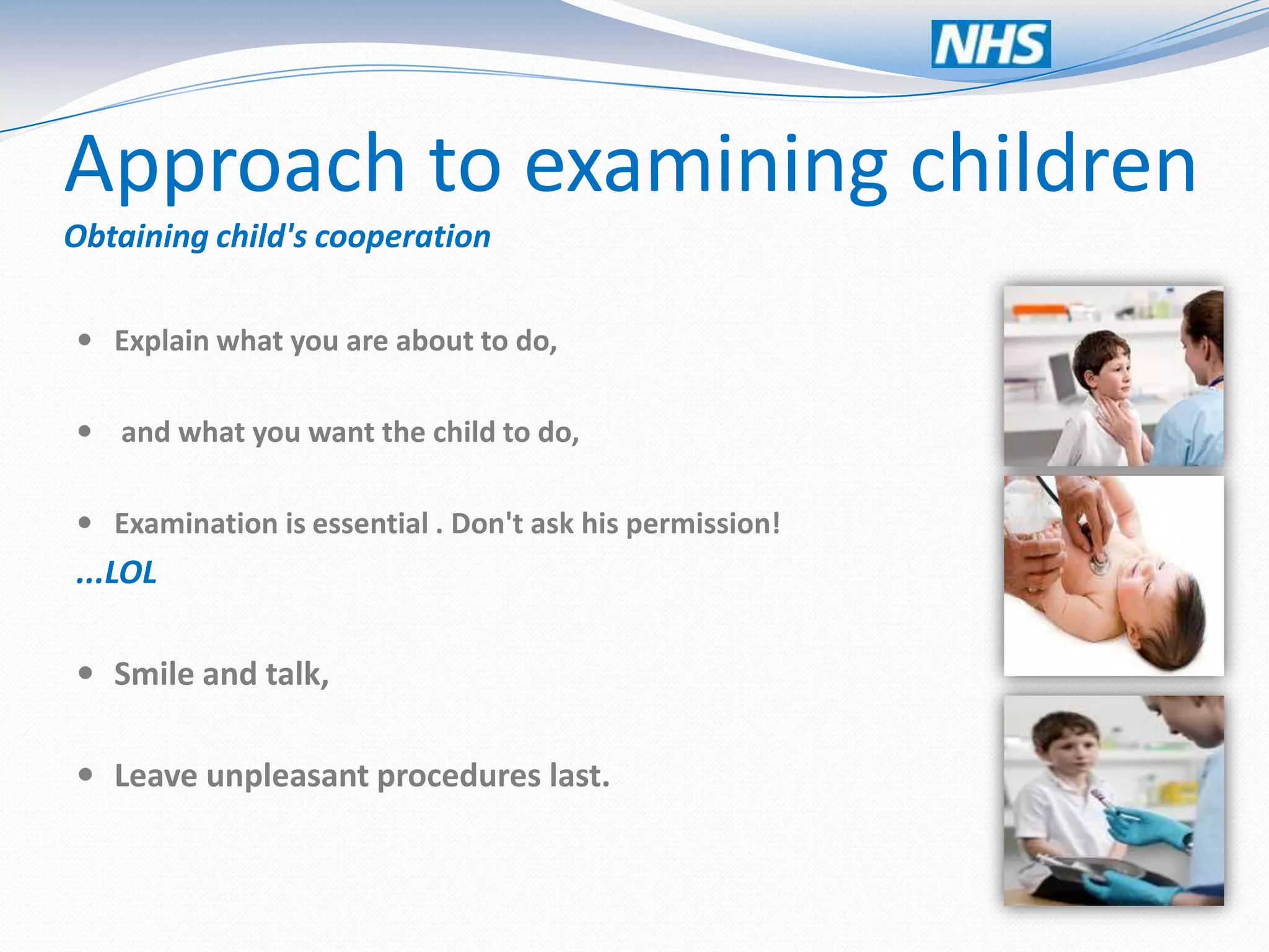 Paediatrics - General clinical examination tips | PPTX