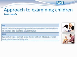 Paediatrics - General clinical examination tips | PPTX