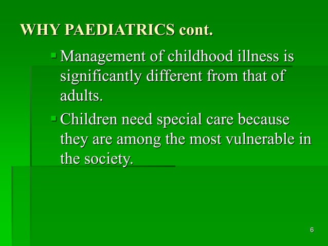 Paediatrics | PPT